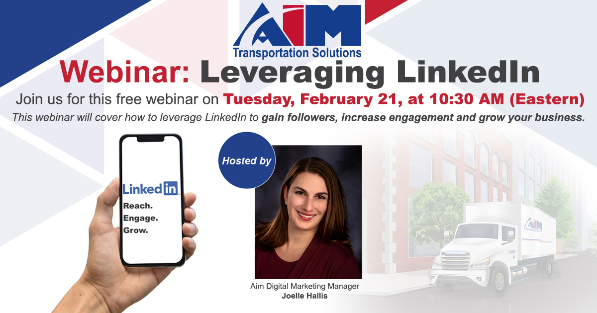 Aim Hosting Free Webinar on Leveraging LinkedIn